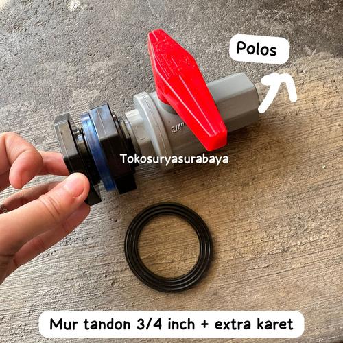 Jual Bulkhead 3/4" + Stop Kran 3/4" Mur Toren 3/4" Mur Tandon 3/4" balvalve - Kota Surabaya ...