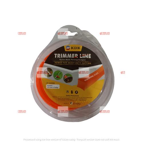 Jual KDK Senar 20 M KOTAK Mesin Potong Rumput 2.4 mm Grass Trimmer Line ...