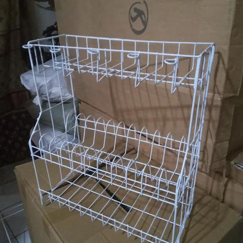 Jual RAK PIRING 3 SUSUN STAINLESS,RAK PIRING 3 SUSUN BESI,RAK PIRING 3 ...