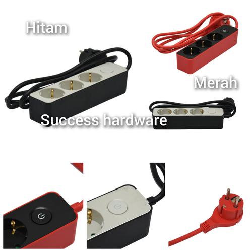 Jual KRISBOW STOP KONTAK 3 SOCKET - MERAH/EXTENSION SOCKET 3 LUBANG ...
