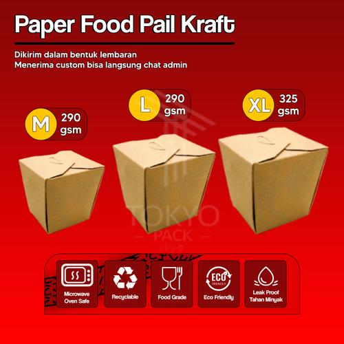 Promo PAPER FOOD PAIL /RICE BOX PAPER/FOOD PAIL BOX MEDIUM/LARGE - FOOD ...