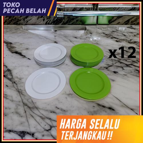 Jual Piring 10 Ceper Silver / Piring Catering PRASMANAN 210 Silver (12 ...