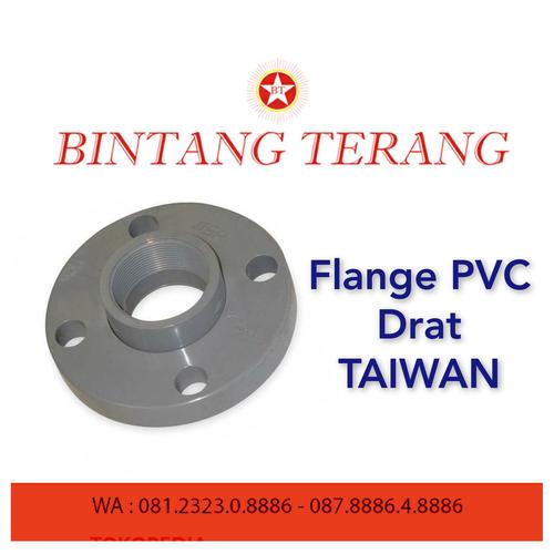 Jual Flange drat PVC 1" Aw Taiwan / Flen drat / Flandes / Flange pvc ...