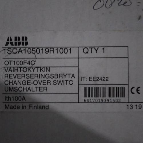 Jual Ready Abb Change Over Switch 4 Pole 100A 1Sca105019R1001 Ot100F4C ...