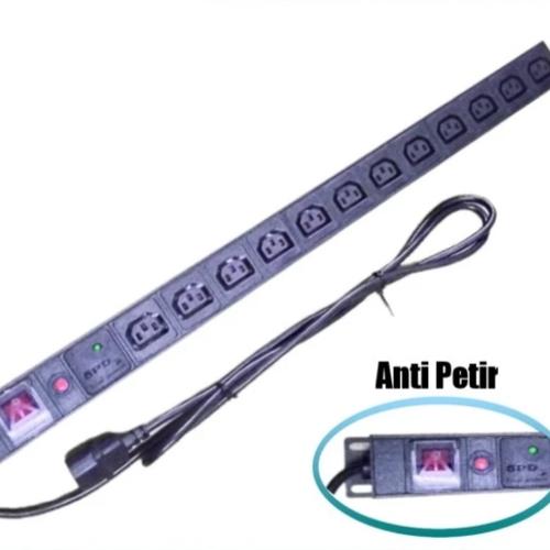 Jual PDU power distribution unit/stop kontak pdu 12 port c13 1 switch ...