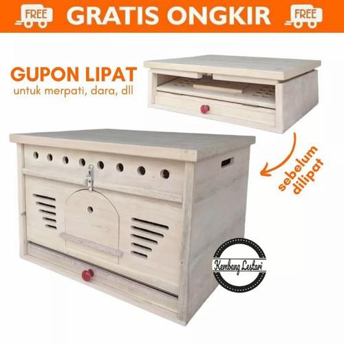 Jual GUPON MERPATI LIPAT KANDANG MERPATI KAYU BOX KAYU (BISA DILIPAT ...