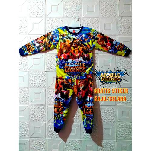 Jual setelan Mobile legends anak 2 sampai 10 tahun - 7 tahun, lengan ...