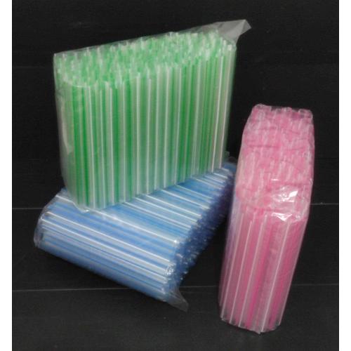 Jual Sedotan Plastik Boba / Bubble Straw Besar 8mm 1 pak Warna RANDOM ...