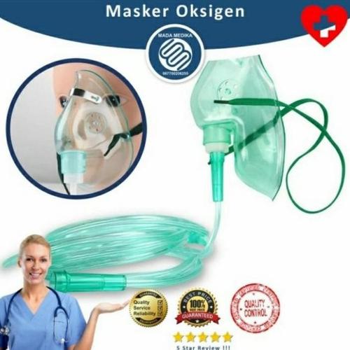 Jual Masker Oksigen Dewasa / Oxygen Mask Selang Dewasa - Anak - Kota ...