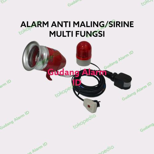 Jual ALARM ANTI MALING/SIRINE ANTI MALING -390+LAMPU DENGAN SENSOR ...