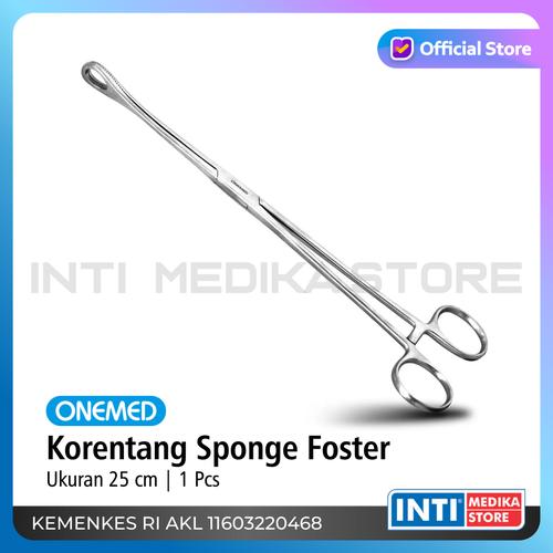 Jual ONEMED - Korentang Sponge Foster 25cm (A) Stainless Steel One Med ...