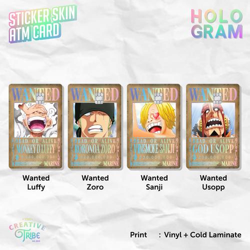 Jual Wanted Bounty - Sticker Skin Card HOLOGRAM Stiker Kartu One Piece ...