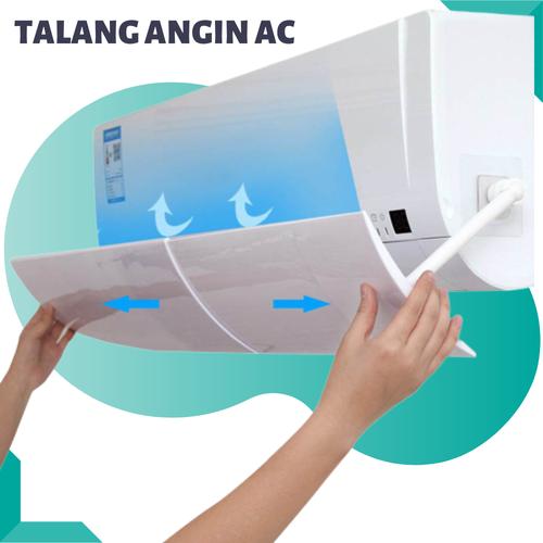Jual AC Air Screen Cover Reflektor Talang Penahan Hembusan Angin AC 1PK ...