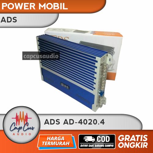 Jual POWER MOBIL 4 CHANNEL ADS AD 4020.4 / POWER MOBIL ADS / MOSFET ...