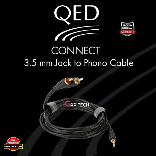 Promo QED Connect 3.5 mm Jack to Phono / RCA Audio Cable - 0.75m ...