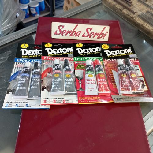 Jual Lem epoxy adhesives lem besi lem plastic steel dextone 48gr - 5 ...