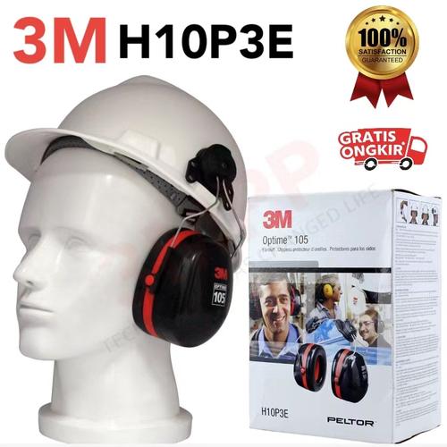 Jual Peltor Earmuff 3M series H10P3E Optime 105 - Earplug - alat ...