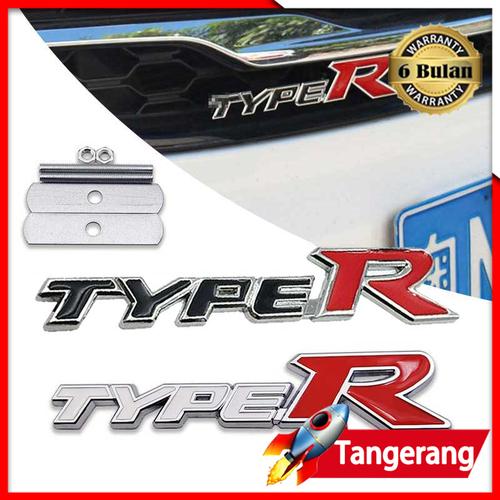 Jual Emblem Type-R TypeR Mobil Honda Civic Tulisan TYPE-R 15 cm - Putih ...