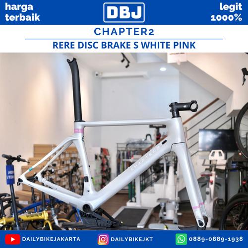 Jual FRAMESET SEPEDA ROADBIKE CHAPTER2 RERE AOTEAROA DISC SIZE S WHITE PINK - Jakarta Utara ...