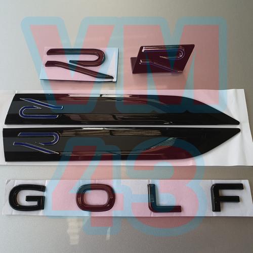 Jual Logo Samping Grill Belakang Emblem R VW Golf 7 Mk7 Mk7.5 Mk8 Black ...