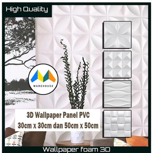 Jual MW Wall Panel Wallpaper Dinding 3D PVC Dekorasi 30cmx30cm ...