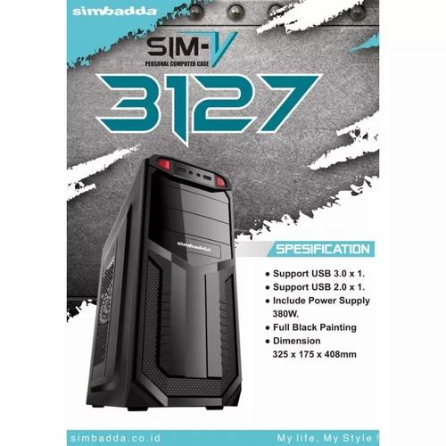 Jual CASING SIMBADDA SIM V 3127 USB 3.0 WITH PSU 380W - Kota Bandung ...
