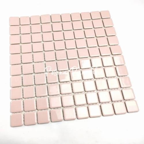 Jual Mosaic Mass SRR 0115 Soft Pink Glossy - Keramik Mozaik Kitchen Set ...