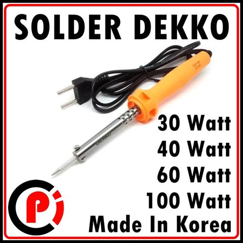 Jual Original DEKKO Solder Lurus Soldering Iron 30W 40W 60W 100W - 40 watt - Kab. Sidoarjo ...