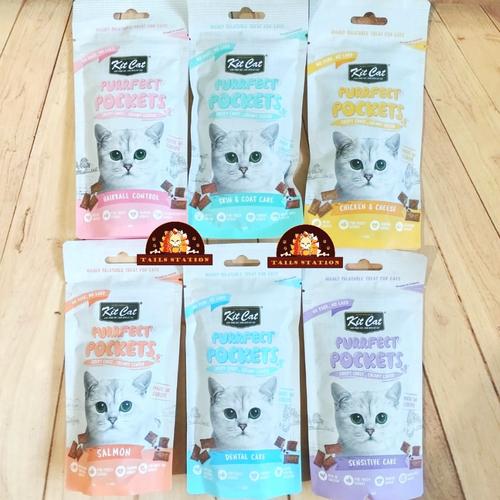 Jual Kit Cat Purrfect Pockets 60gr Cat Treats Snack Kucing - Jakarta ...