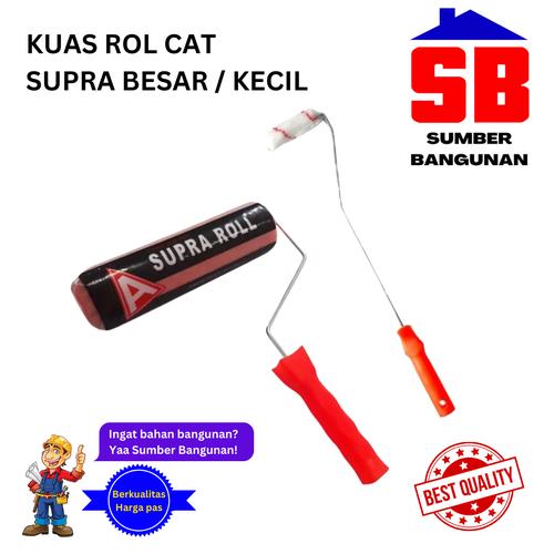 Jual KUAS ROL CAT TEMBOK ROLL COPOT SUPRA BESAR KECIL GAGANG BULU 9 4 ...