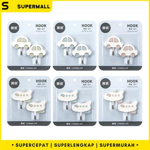 Promo Simple Hook - Hook Gantungan Dinding / Hook Baju Handuk / Hook Tempel - Hook 2 - Car ...