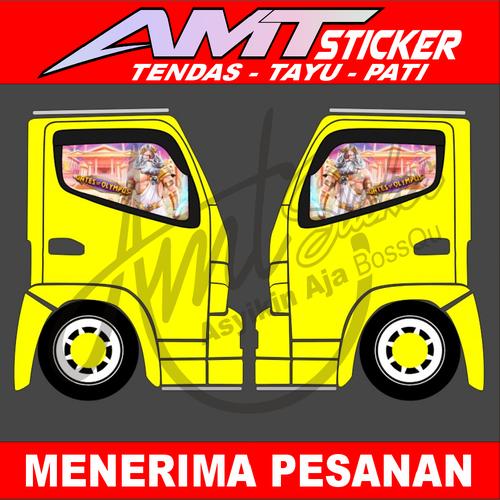 Jual Sticker One Way Kaca Samping Truck Canter - Gambar Bisa Custom ...
