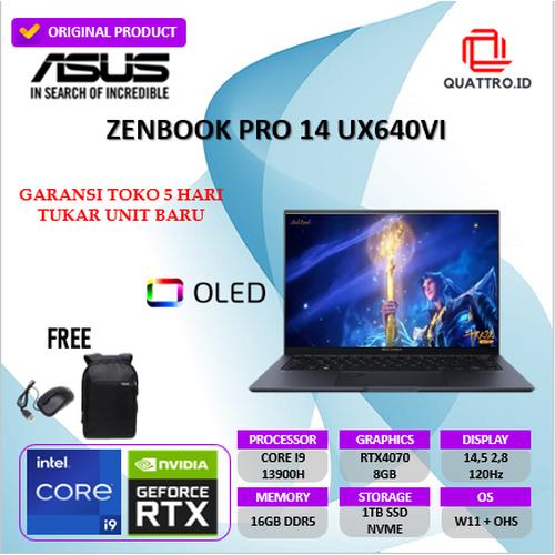 Jual Asus Zenbook PRO 14 Oled UX6404VI I9 13900H 16GB 1TbSsd RTX4070 ...