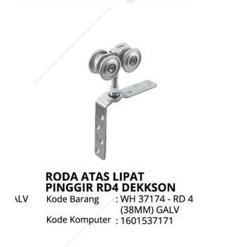 Jual RODA ATAS LIPAT PINGGIR DEKKSON WH 37174 RD 4 GALV Top End Fold ...