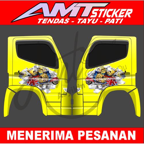 Promo Sticker Decal Pintu Samping Truck Canter - Gambar Minion - Kanan ...