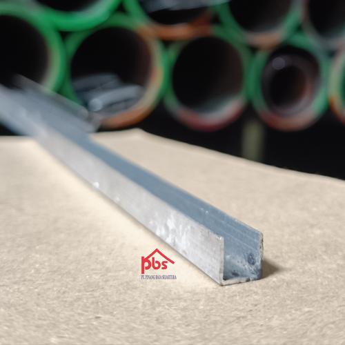 Jual LIS U ALUMUNIUM / SAMBUNGAN POLYCARBONATE / LIS U SILVER / LIS U ...