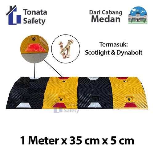Jual Rubber Speed Bump / Polisi Tidur Karet 100 x 35 x 5 / Speedbump ...
