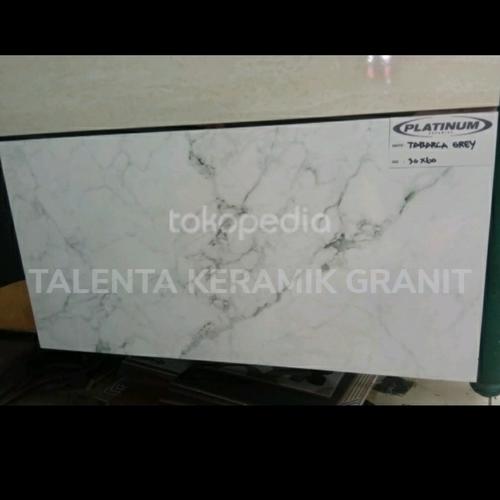 Jual Keramik 30x60 Glossy 2 Motif Putih Motif Tabarca dan Marmer Tango ...