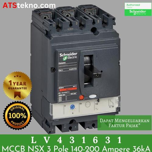 Jual Schneider Mccb Nsx250F 3P 140-200A 36Ka Lv431631 - Jakarta Barat - Industrial Automation ...