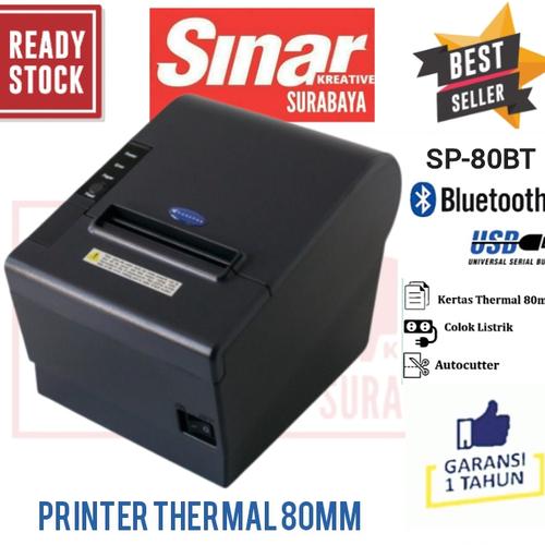 Jual PRINTER THERMAL BLUETOOTH 80MM AUTOCUTTER SP80BT-V2 CETAK STRUK ...