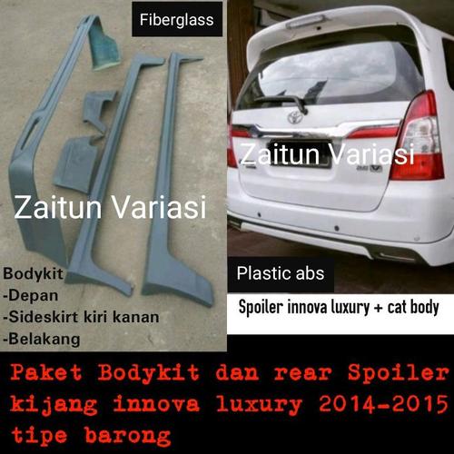 Jual Paket Bodykit & Spoiler Kijang Innova Luxury Inova Barong 2013 ...