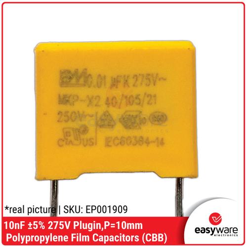 Jual MKP 10nF 275V 0.01uF Kapasitor 275 Volt Polypropylene Film ...