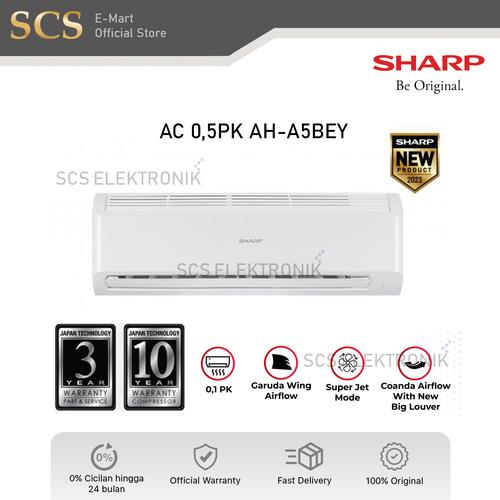Jual Sharp AC 0,5PK AH-A5BEY Air Conditioner 360Watt LOW WATT 1/2 PK - Kota Medan - SCS E-MART ...