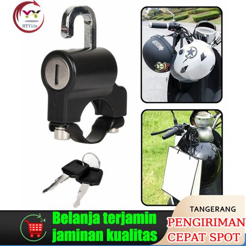 Jual Gembok Helm Anti Maling Kunci Helm Motor Anti Maling Helmet Lock ...