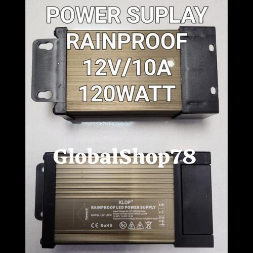 Jual BOX RAINPROOF WATERPROOF OUTDOOR POWER SUPPLY 12v 10A 120w TRAFO ...