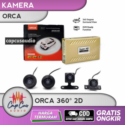 Jual KAMERA MOBIL UNIVERSAL ORCA 360° 2D BIRD VIEW SUPER HD 1080p ...