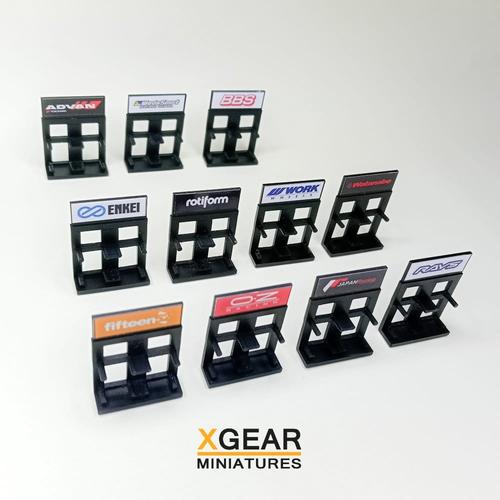 Jual XGEAR TIRE & RIMS DISPLAY RACK 2 TIERS for DIORAMA DETAILING PART ...
