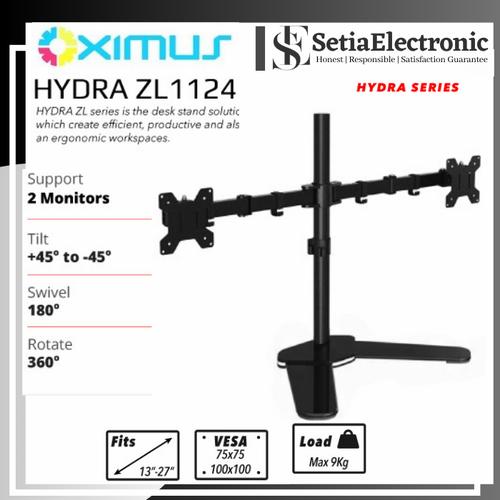Jual Bracket Meja Dual Monitor 13 - 27 Inch Stand Meja Adjustable ...