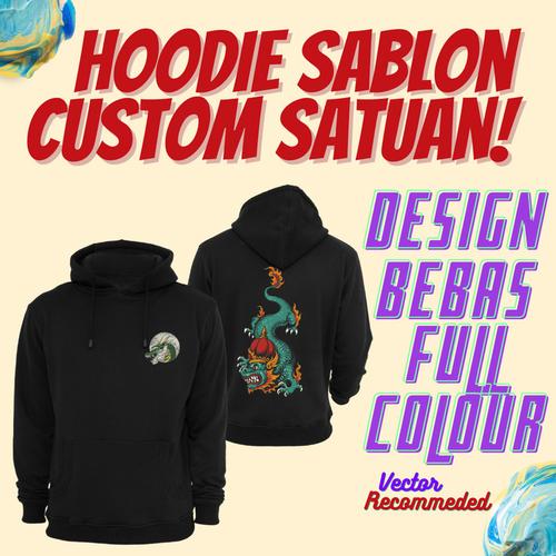 Jual Jaket Hoodie Sweater Jumper Distro SABLON Satuan polos CUSTOM ...