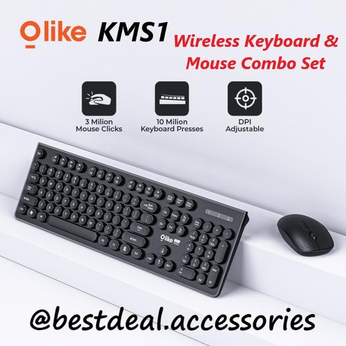 Jual Olike KMS1 Wireless Keyboard & Optical Mouse Combo Set - Jakarta Pusat - bestdeal_NEW ...